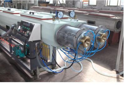 China PLC control PVC Plastic Pipe Extrusion Line Double Screw Extruder Machine for sale