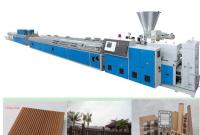 China Automatic Double screw WPC Profile Production Line Window And Door Profile Making for sale