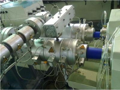 China PVC Twin Pipe Extrusion Machine 16-40mm Rainwater Drainage Pipe Production Line for sale