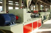 China PP / PE / PVC Plastic Pipe Extrusion Line , Twin Pipe Double Screw Extruder for sale