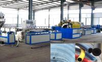 China PVC Soft Pipe Plastic Extrusion Line / Fiber Reinforced Soft Pipe Making Machine for sale