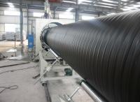 China PVC Sprial Plastic Pipe Extrusion Line , Double Screw PVC Sprial Pipe Making Machine for sale