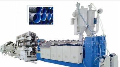 China PVC Corrugated Pipe Making Machine 12-40mm Twin Screw Extruder 15-25m/min for sale