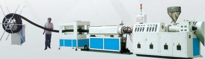 China Single Screw Spiral Corrugated PE Pipe Extrusion Line 50-200mm Fully Automatic for sale