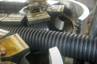 China PE Screw Single Wall Corrugated Plastic Pipe Extrusion Line high speed for sale