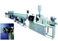 China 20 - 63mm PVC Twin Pipe Making Machine / Double Pipe Extruder PLC Control for sale