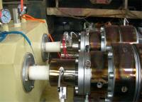 China 20 - 63mm PVC Twin Pipe Making Machine / Double Pipe Extruder PLC Control for sale