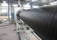 China Large Diameter PVC Sprial Pipe Plastic Extrusion Line 17×8×4.0mm for sale
