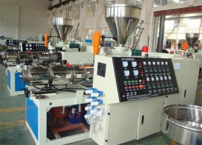 China Plastic PVC Pipe / Profile / Board / Sheet Twin Screw Extrusion Machine 80-100KG/H for sale