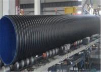 China Single Screw Plastic Corrugated Pipe Production Line / PE Corrugated Pipe Making Machine for sale