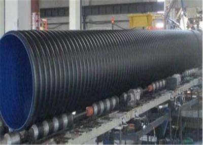 China Single Screw Plastic Corrugated Pipe Production Line / PE Corrugated Pipe Making Machine for sale