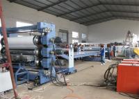 China Plastic Sheet Extruder Machine , Double Screw Bule Plastic PVC Sheet Production Line for sale