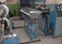 China Plastic Sheet Extruder Machine , Double Screw Bule Plastic PVC Sheet Production Line for sale