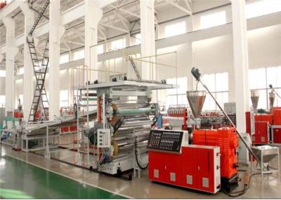 China PVC Limitation Marble Decorative Plastic Sheet Extrusion Line , Plastic Sheet Making Machine for sale