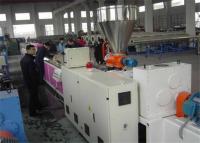 China Two Screw Plastic Profile Production Line , Pvc Profile Making Machine For Window Door Frame for sale