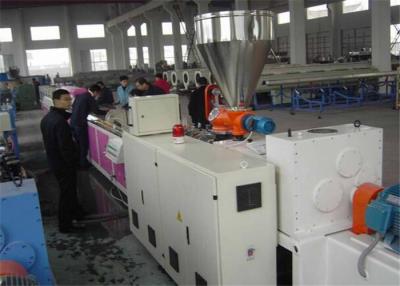 China Two Screw Plastic Profile Production Line , Pvc Profile Making Machine For Window Door Frame for sale