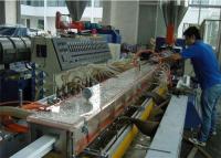 China PLC control Double Screw Plastic Profile Extrusion Line 380V 50HZ for sale