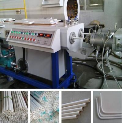 China PLC Control Twin Screw Extruder 16-63mm PVC Pipe Production Line with 37KW Motor and 80-180kg/h Capacity for sale