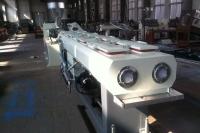 China Full Automatic Plastic Extrusion Machine , Pvc Twin pipe Extrusion Production Line for sale
