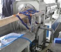 China Single Screw Plastic Extrusion Line For PE Carbon Spiral Reinforcing Pipe Production for sale