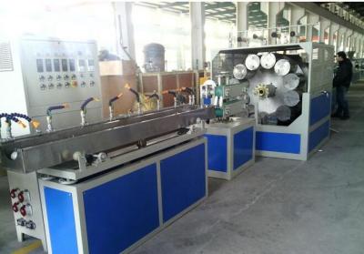 China Double Screw Pipe Extrusion Machine PVC Fiber Reinforced Soft Pipe Making Machine for sale