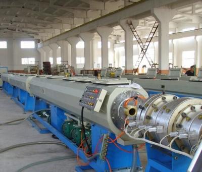 China High Efficiency Twin Screw Extruder , UPVC CPVC Plastic Pipe Making Machine for sale