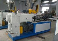 China High Capacity PVC UPVC Conical Double Screw Extruder For Pipes / Plates / Sheets for sale