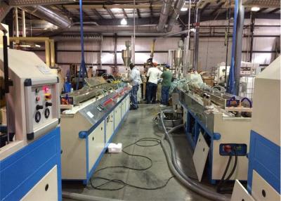 China Mildew Proof PLC Control PVC Profile Twin Screw Extruder for sale