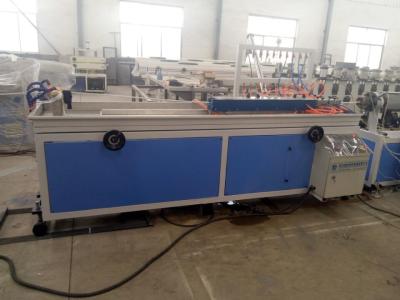 China Plastic PVC Profile Production Line / Wood Plastic Profile Extrusion Process for sale