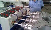 China Auto Corrugated Pipe Production Line , Hydraulic Hose Sprial Protective Sleeve Single Screw Extruder for sale
