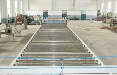 China Conical Twin Screw WPC Extrusion Line for 1220x2440mm Foamed Boards with 50-75% Wood Content for sale