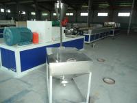 China WPC Panel Profile Wood Plastic Composite Extrusion Line with 600mm Max Width and 350kg/h Capacity for sale