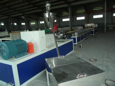 China PP PE WPC Decking Plastic Profile Extrusion Line with Single Screw design for sale