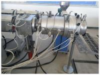 China PP PE Single Screw Plastic Pipe Extrusion Line , PE Pipe Production Line for sale