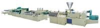 China WPC Foam Board Production Line with Online Lamination 1220mm Width 220KW for sale
