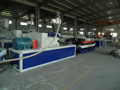 China Double Screw Plastic Pipe Extrusion Line For PVC Double Wall Corrugated Pipe for sale