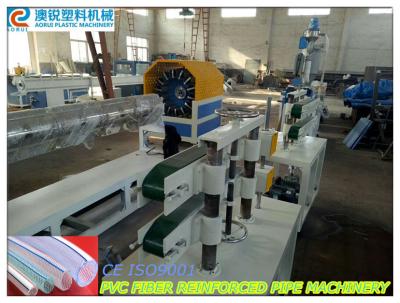 China Pvc Fiber Reinforced Soft Plastic Pipe Extrusion Machine , Pvc Gridding Pipe Production Line for sale