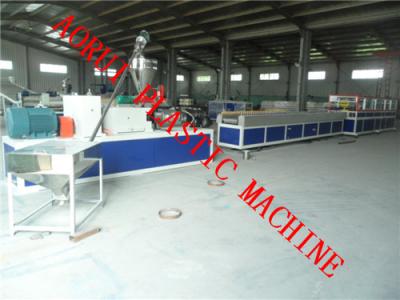 China PP / PE / PVC / WPC WPC Profile Production Line For Handrail / Deck Profile Extrusion Line for sale