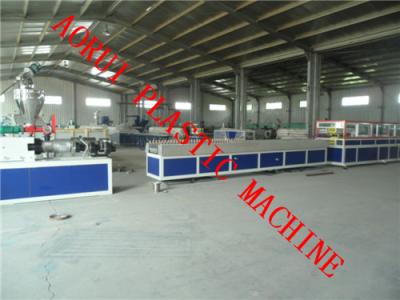 China WPC Corridor Profile Extrusion Machine 160-280kg/h Double Conical Twin Screw Extruder for sale