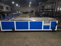 China Double Screw PVC WPC Plastic Profile Extrusion Line with PLC Control - 180mm to 300mm Width Capacity for sale