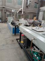 China PVC Two Cavity Conduit Extrusion Line 12 - 63mm Double Outlet Pipe Making Machine for sale