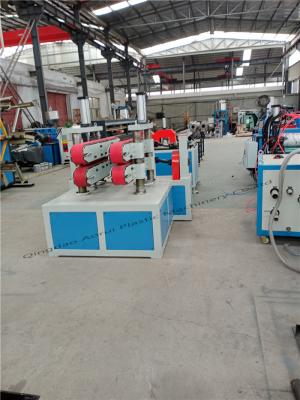 China PVC Two Cavity Conduit Extrusion Line 12 - 63mm Double Outlet Pipe Making Machine for sale