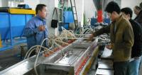 China PVC WPC Plastic Profile Extrusion Line For Doorframe / PVC Angle Bead for sale