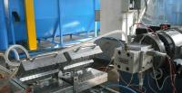 China High Speed Two Screw Plastic Profile Extruder Line For Door Frame / Ceiling for sale