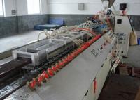 China Automatic PVC WPC PP PE Plastic Profile Extrusion Line / Plastic Profile Plant for sale