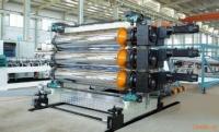 China PP PC Plastic Hollow Grid Sheet Plastic Board Extrusion Line With Single Sscrew Extruder for sale