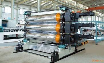 China PP PC Plastic Hollow Grid Sheet Plastic Board Extrusion Line With Single Sscrew Extruder for sale