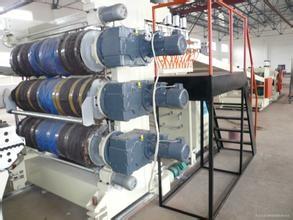 China ABS Refrigerator Plastic Board Extrusion Line 1400mm-2100mm Width 1-6mm Thickness for sale