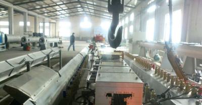 China High Speed WPC PVC Door Frame Extrusion Line - 600-1250mm Width with 50-75% Wood Content for sale