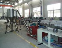 China PVC Double Screw Granulating Machine Hot Cutting Pelletizing Line 75kW 120kg/h for sale